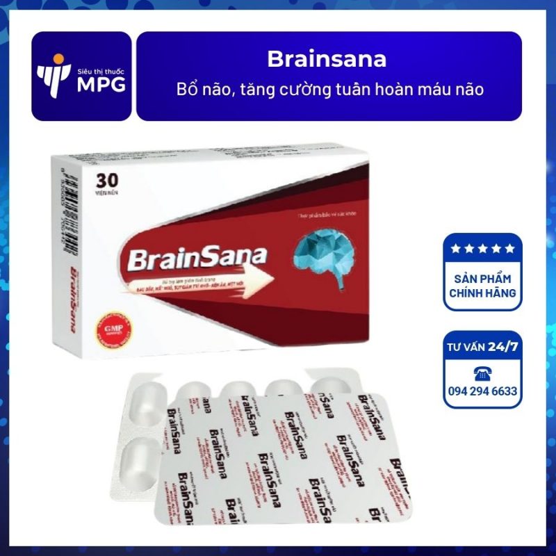 Brainsana - Bổ não, tăng cường tuần hoàn máu não