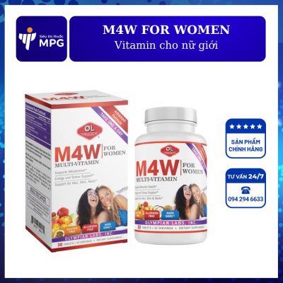 M4W Multivitamin For Women - Vitamin tổng hợp,hỗ trợ giảm cân,mãn kinh