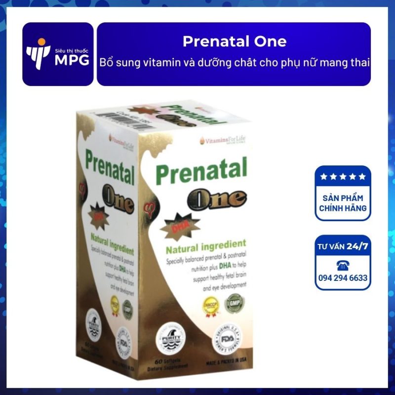 Prenatal One - Bổ sung vitamin và dưỡng chất cho phụ nữ mang thai