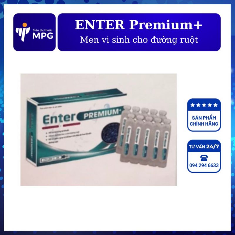Enter Premium+ - Men uống hỗ trợ rối loạn tiêu hóa, cải thiện hệ vi ...